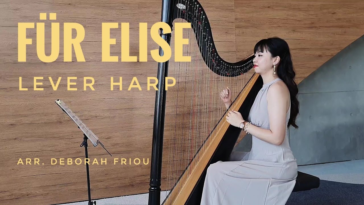 FÜR ELISE (L.V. Beethoven) on a Lever Harp - MARY IVANA Live ...
