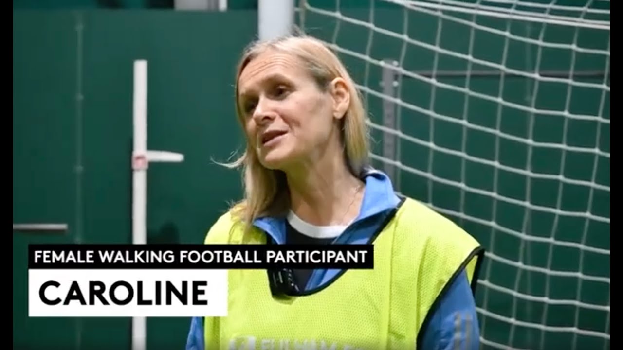 Women's Only Walking Football - Caroline Case Study - YouTube