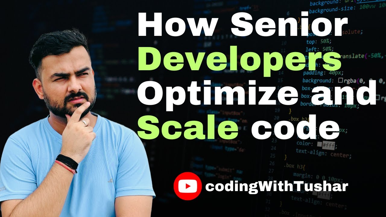 How Senior developers optimise and scale code in production ? - YouTube