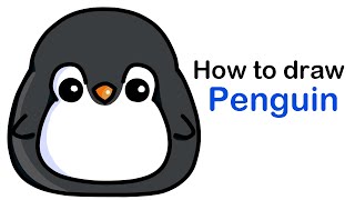 Easy Cute Baby Penguin Drawing - Anastasia bogo
