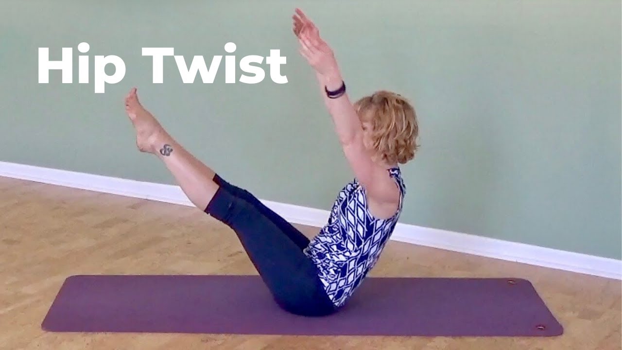 Hip Twist on the Mat ⎮Pilates Encyclopedia - YouTube