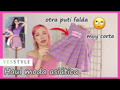 Probando Ropa Asiática /¿POR QUÉ USAN FALDAS TAN CORTAS?  / HAUL - YESSTYLE