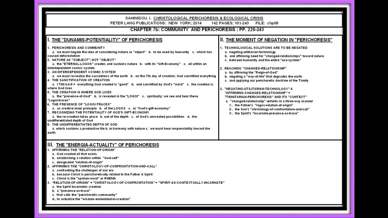 SAHINIDOU: CHRISTOLOGICAL PERICHORESIS; PP. 228-243; THE 3 MOMENTS OF ...