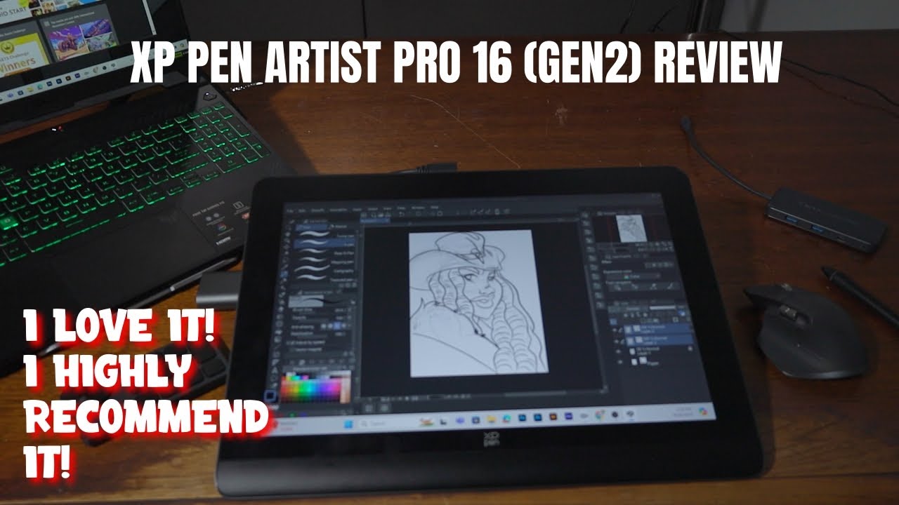 XP Pen Artist Pro 16 Review - YouTube