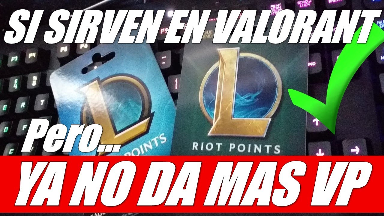 🔴 ACTUALIZACION DE COSTOS VP CON TARJETAS RIOT POINTS 🔴 SI SIRVEN - YouTube