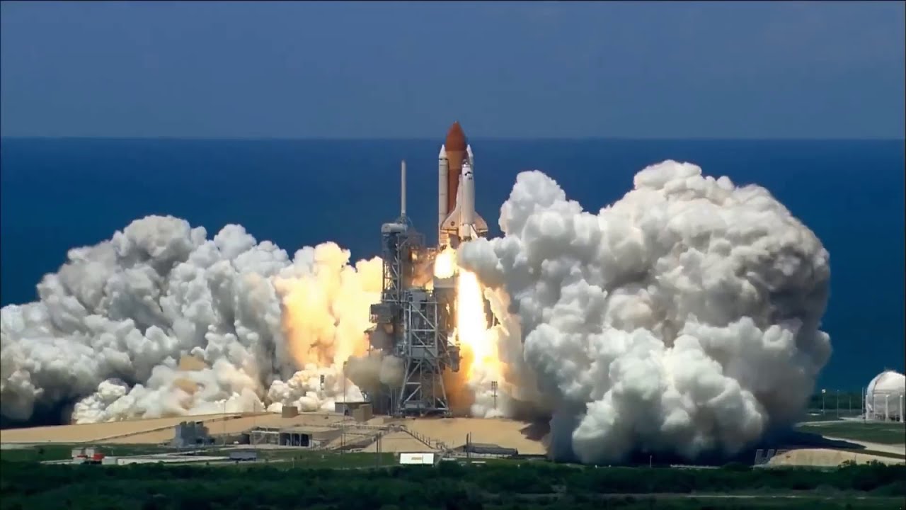 Space shuttle launch - PLAY LOUD (WITH MUSIC) Violence. Speed. Momentum ...