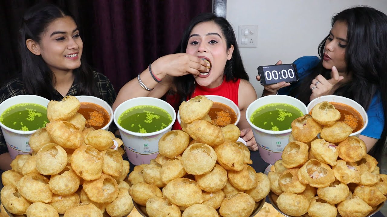Golgappa Challenge Finished in Seconds | 1 Minute Pani Puri Eating ...