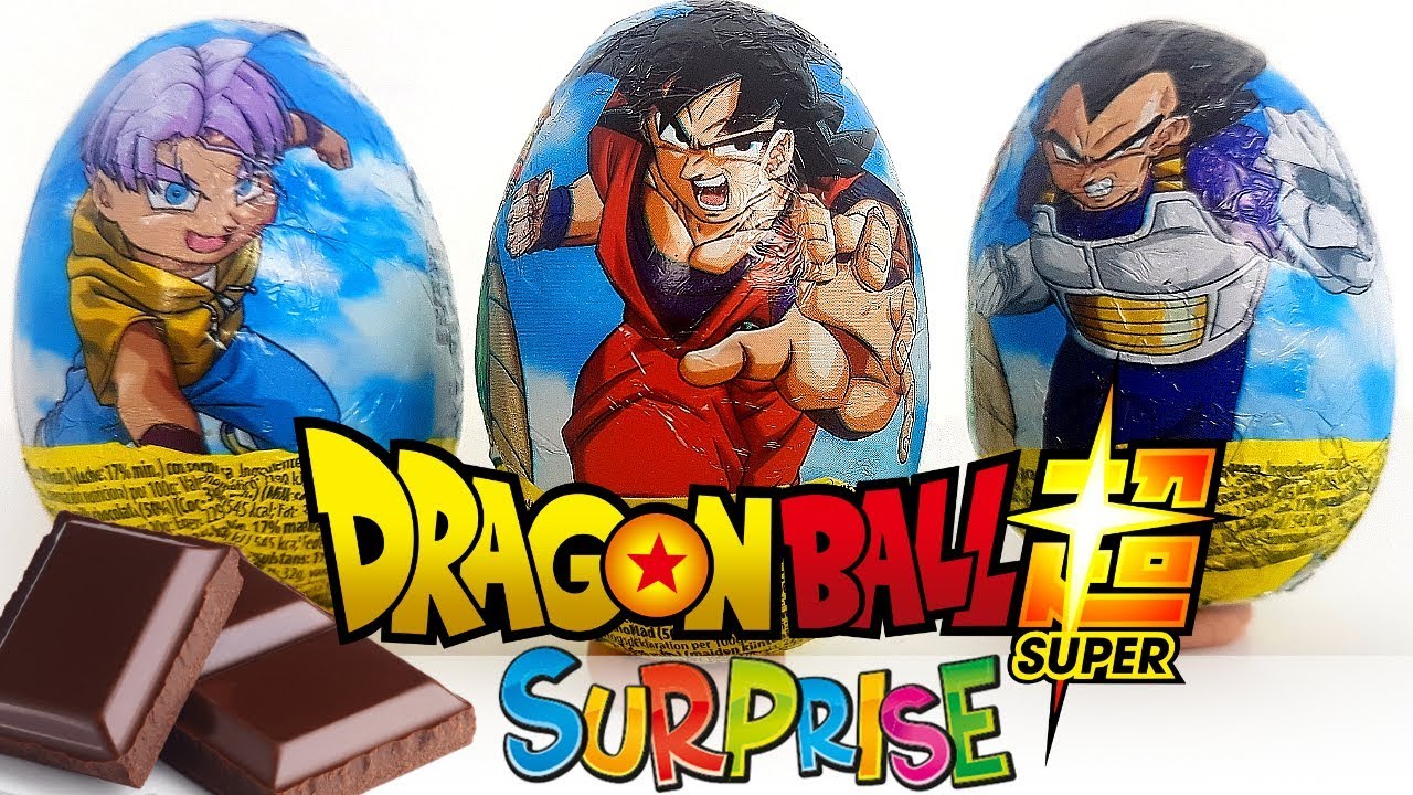 Dragon Ball Super Ovos de Chocolate Surpresa - YouTube