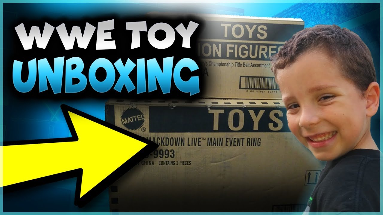 WWE Toys Unboxing 2019 (Opening HUGE WWE Toys Mystery Box) - YouTube