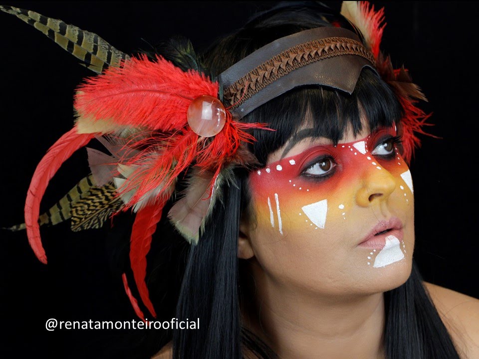 INDIAN MAKEUP TUTORIAL - MAQUIAGEM DE INDIA - YouTube