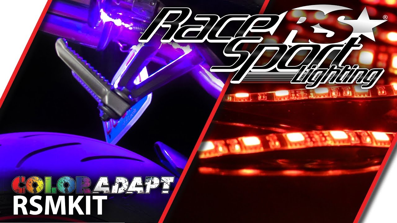Race Sport Lighting ColorADAPT RSMKIT Motorcycle LED Accent Kit - YouTube