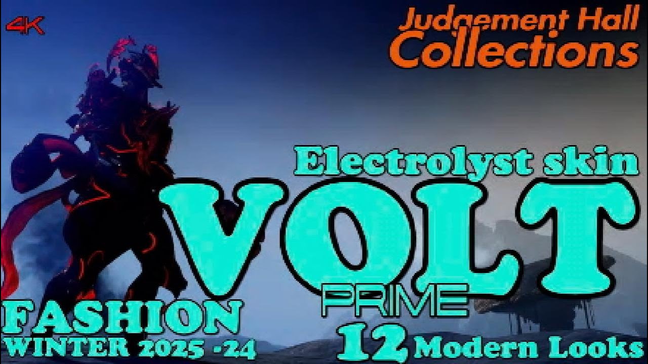Volt Prime fashion Electrolyst skin Warframe Winter 2025 /24 Art ...
