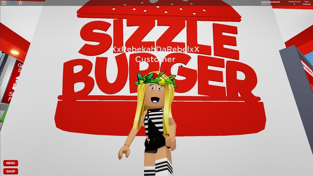 Eating Whatever My Sizzle Burger Cashier Orders Me || Rebekah ...