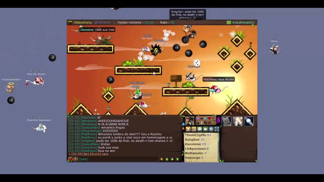 [Transformice] Gameplay do Deathmatch - Participação especial: Winamice ...