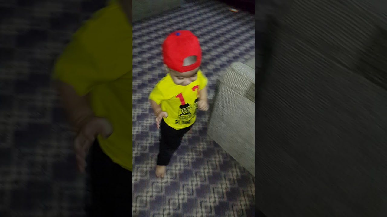 asfand taking his first steps . part 1 : - YouTube