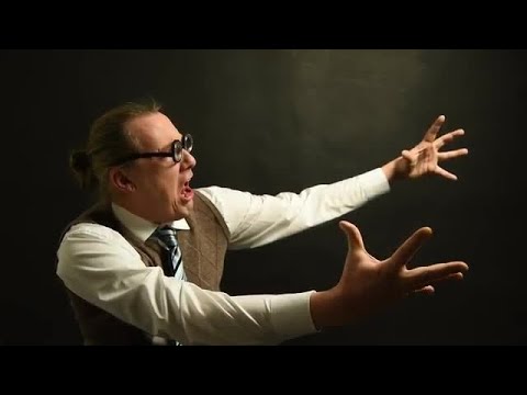 Nerd Professor Gestures Stock Video - YouTube