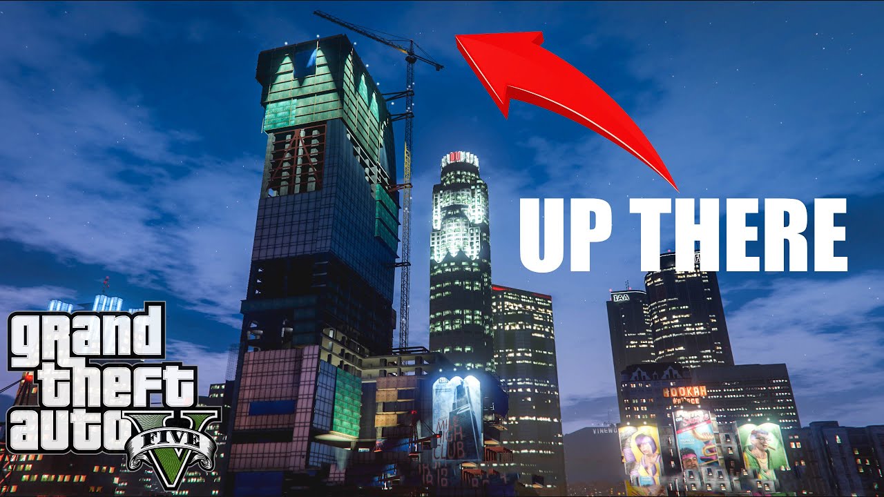 GTA 5: CONSTRUCTION-SITE ROOFTOP through the CRANE? NOT impossible | 4K ...