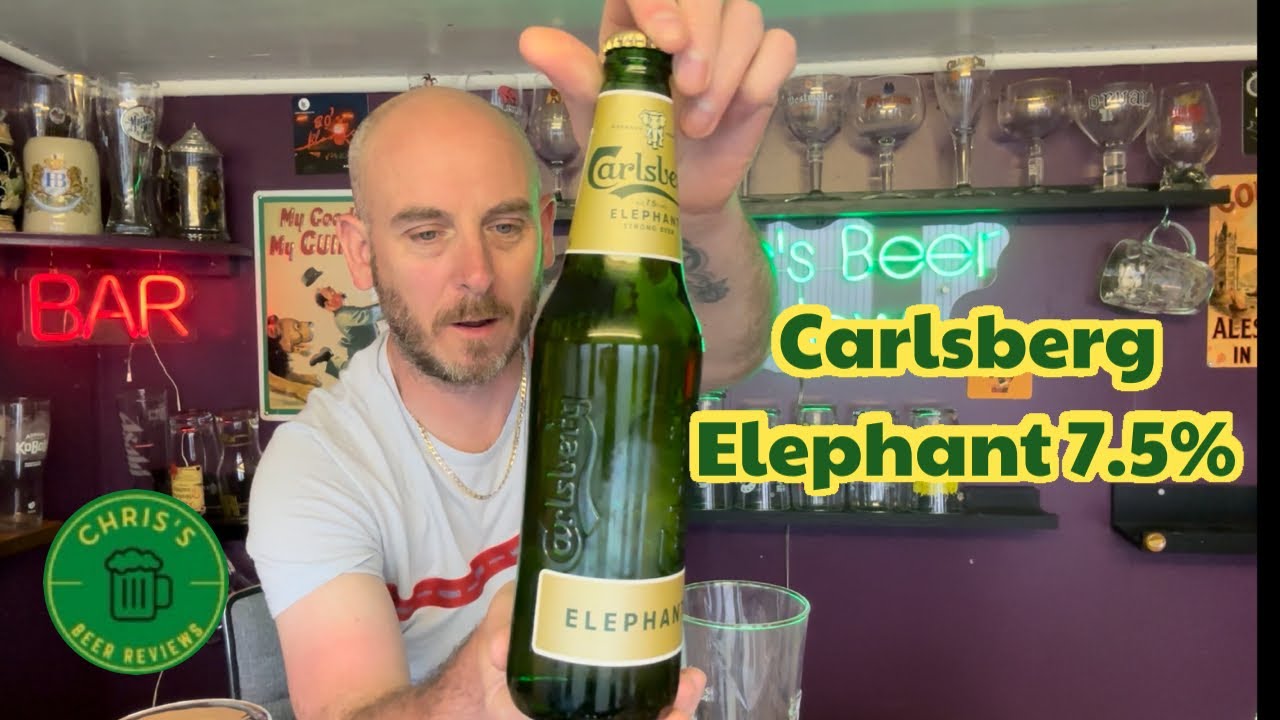 Carlsberg Elephant strong lager 7.5%Abv - YouTube