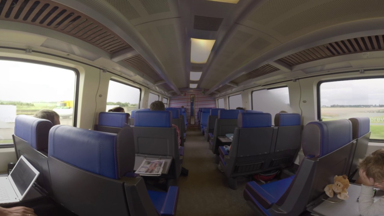 360 VR Timelapse of moving train with passengers - YouTube