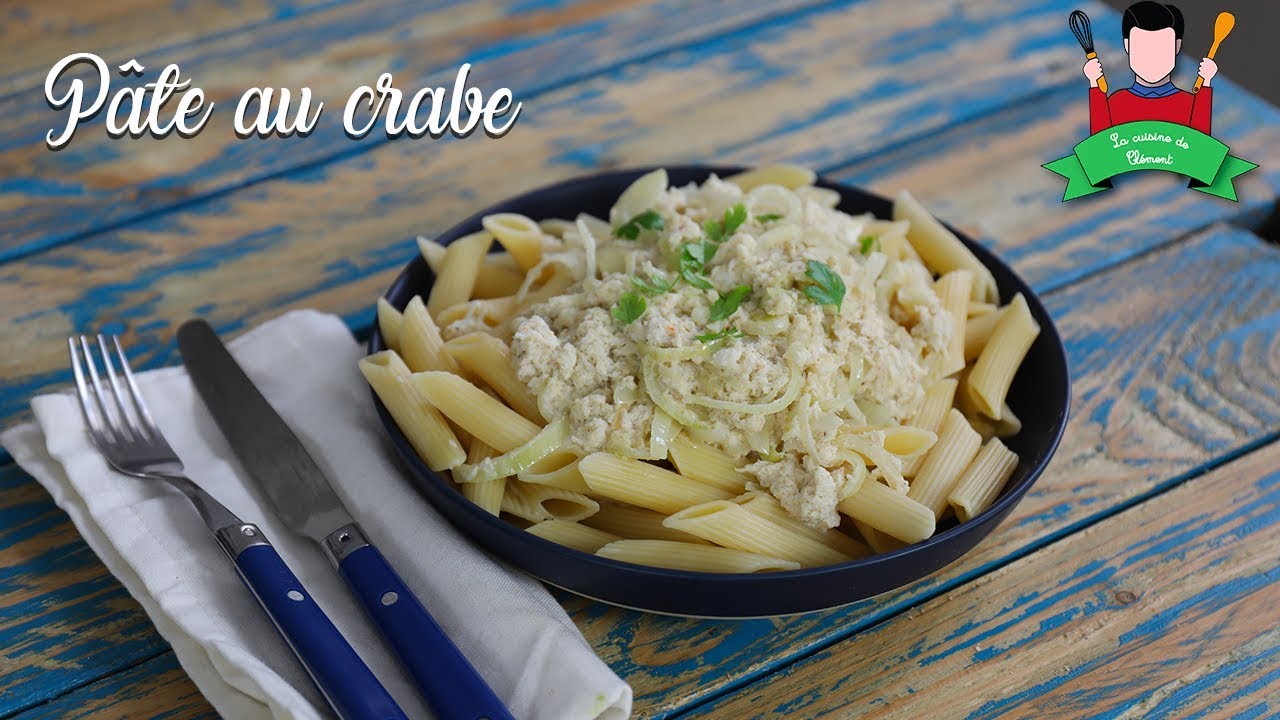 Recette pâte au crabe - YouTube