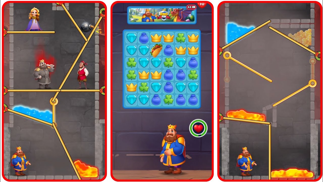 King Pin: Puzzle Quest All Levels 306-310 Game Walkthrough | King Pin ...