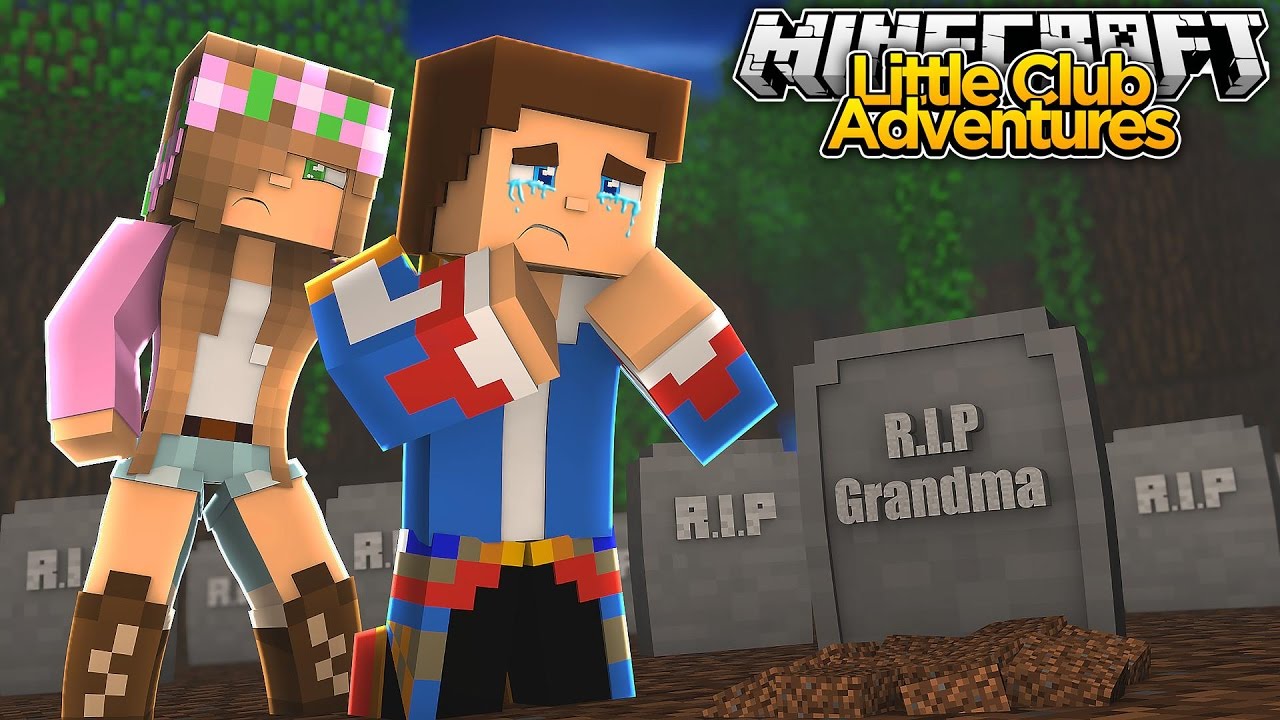 Little Donny's GRANDMA DIES??? - Minecraft Little Club Adventures - YouTube