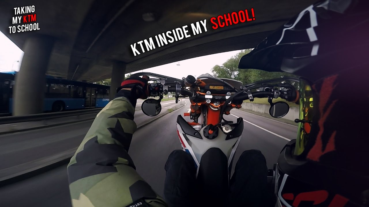 KTM TO SCHOOL | Bringing my KTM inside my school! [NTK EDIT] - YouTube