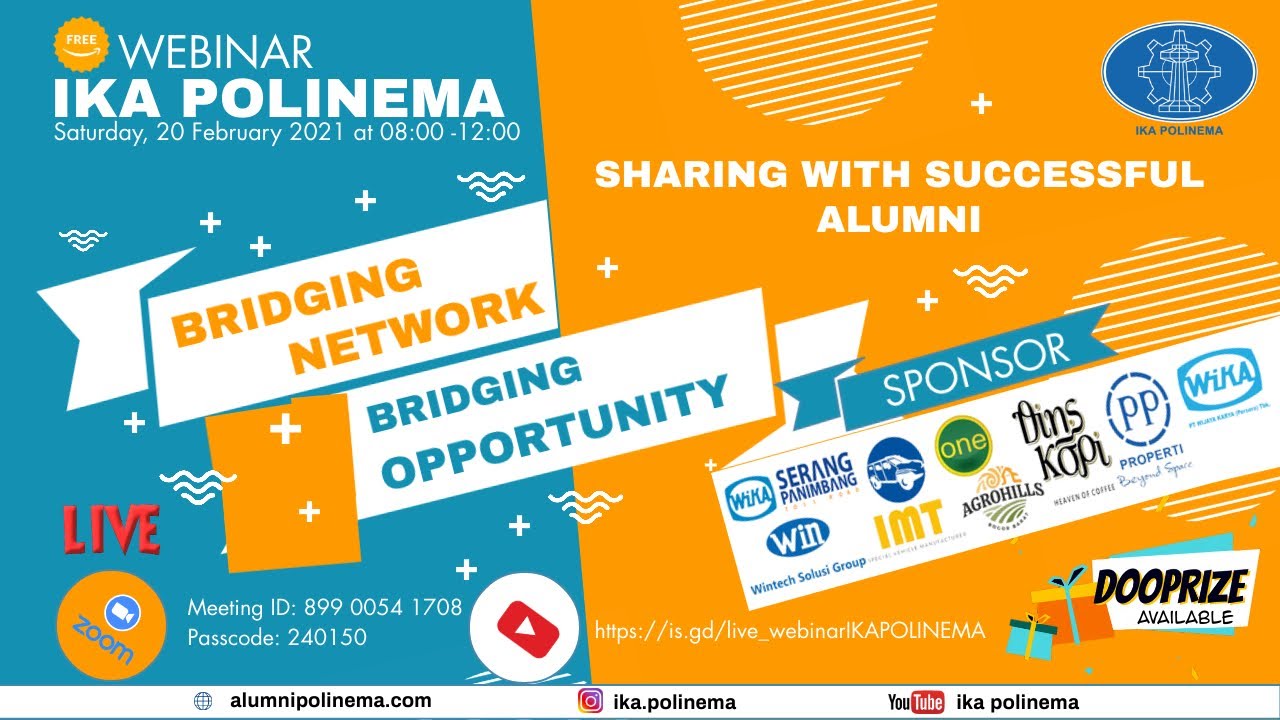 Webinar IKA POLINEMA || Bridging Network Bridging Opportunities - YouTube