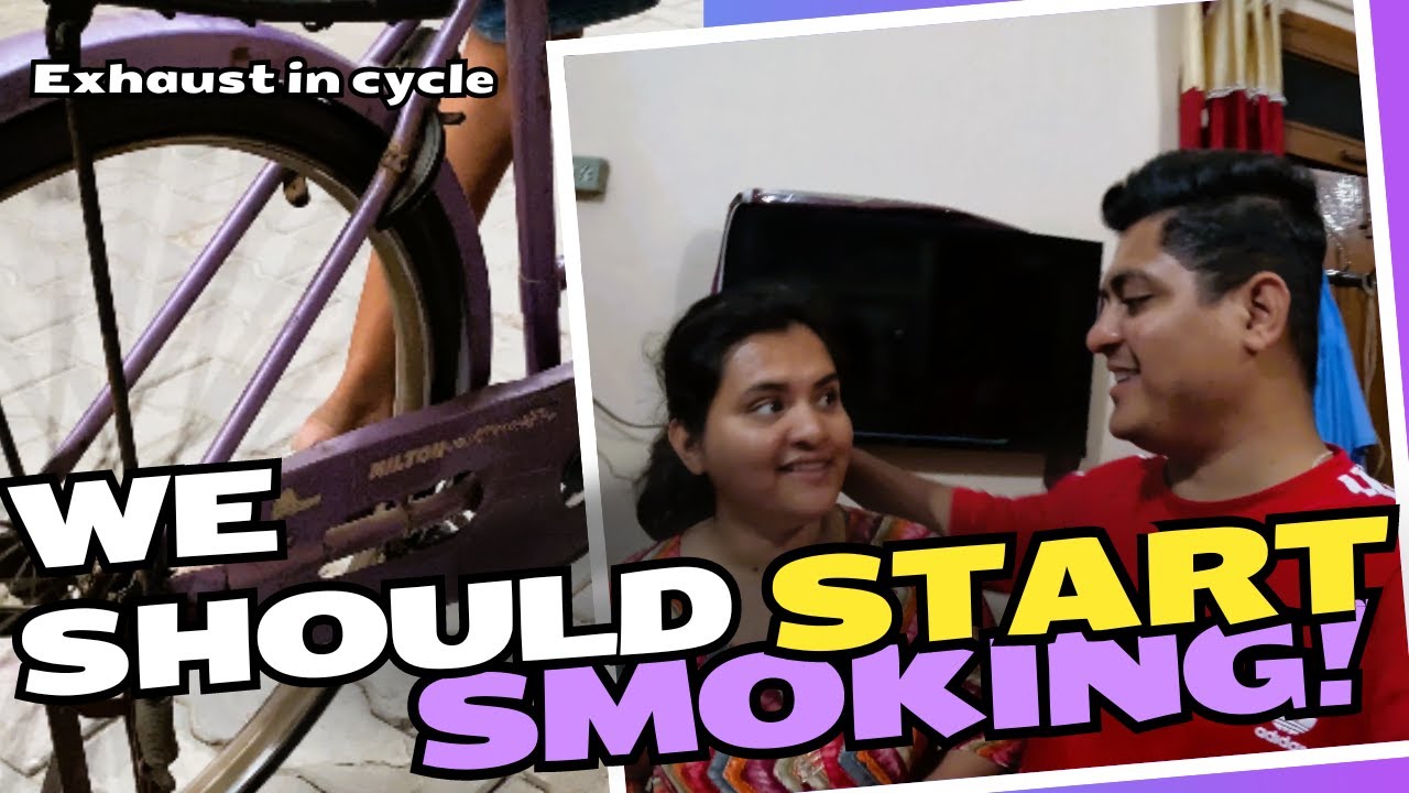 We should start Smoking | Cycle Me Exhaust laga dia 😱 - YouTube
