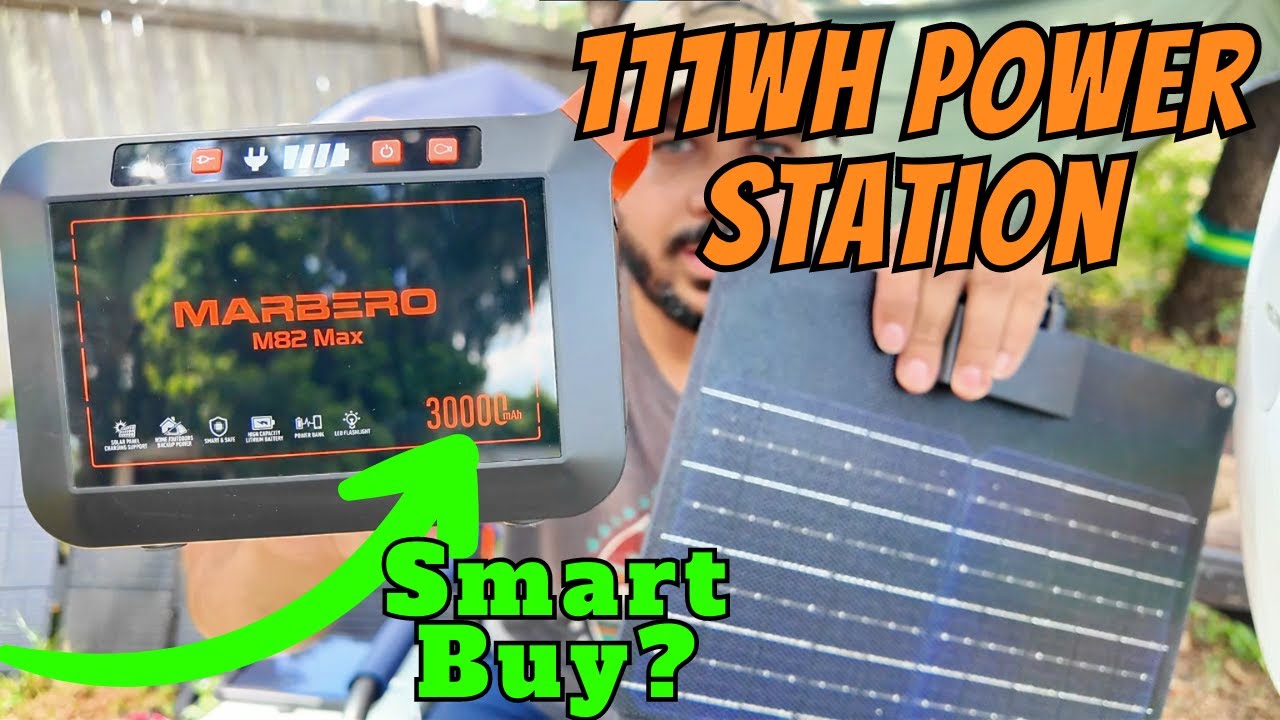 MARBERO 111Wh Solar Generator – Portable Power for Emergencies ...
