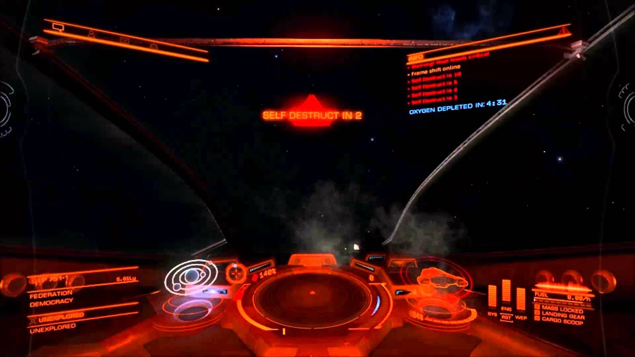 Elite Dangerous: Self Destruction Animation - YouTube