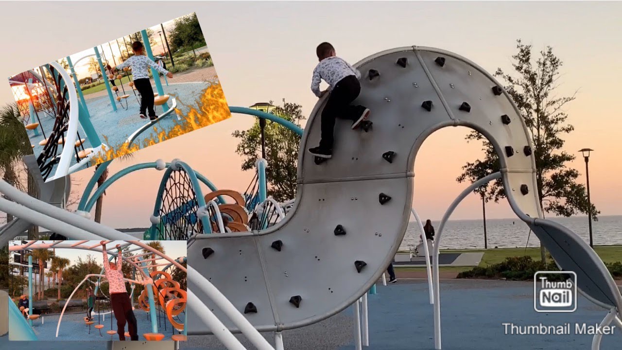 Playing late afternoon in the playground!!! - YouTube