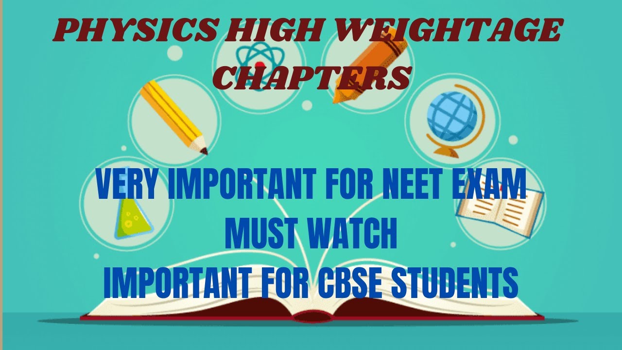 🔥HIGH WEIGHTAGE CHAPTERS OF PHYSICS FOR NEET | IMPORTANT CHAPTERS ...