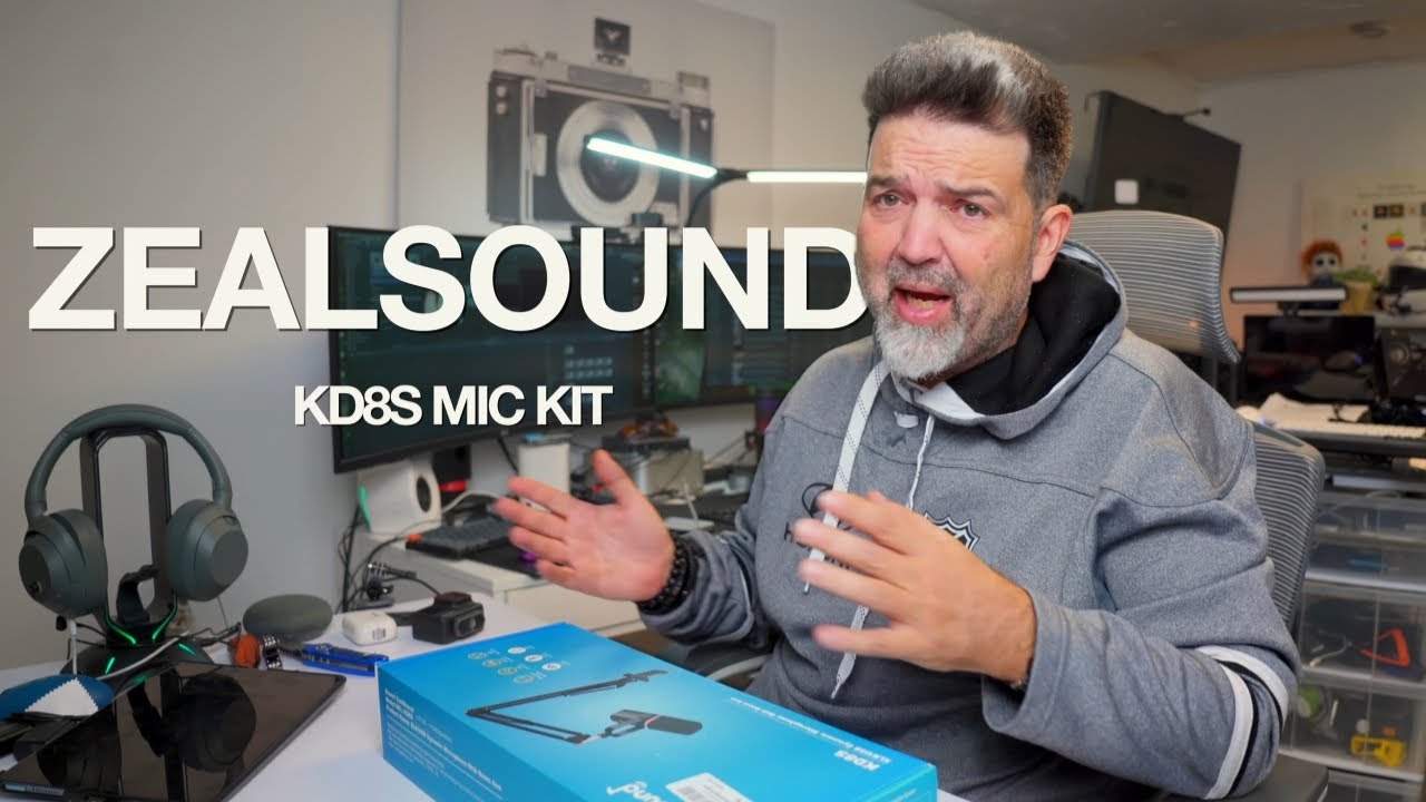 ZealSound KD8S USB and XLR Mic Kit Unboxing and Sound Test - YouTube
