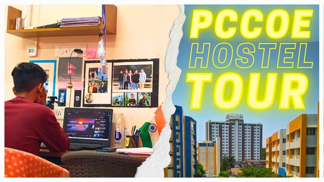PCCOE hostel room tour | Pimpri Chinchwad College Of Engineering | New boys hostel - YouTube