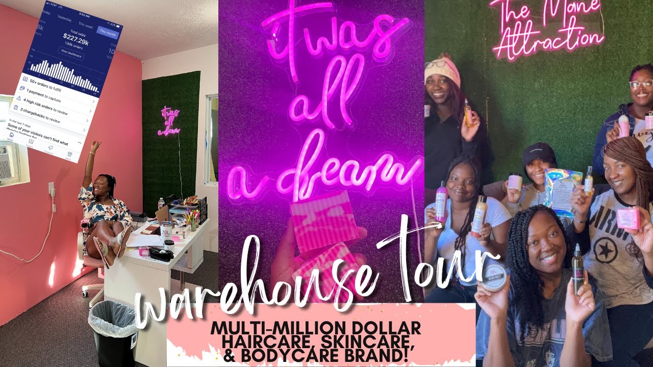 THE MANE ATTRACTION WAREHOUSE TOUR + MEET THE TEAM + ORGANIC HAIRCARE ...