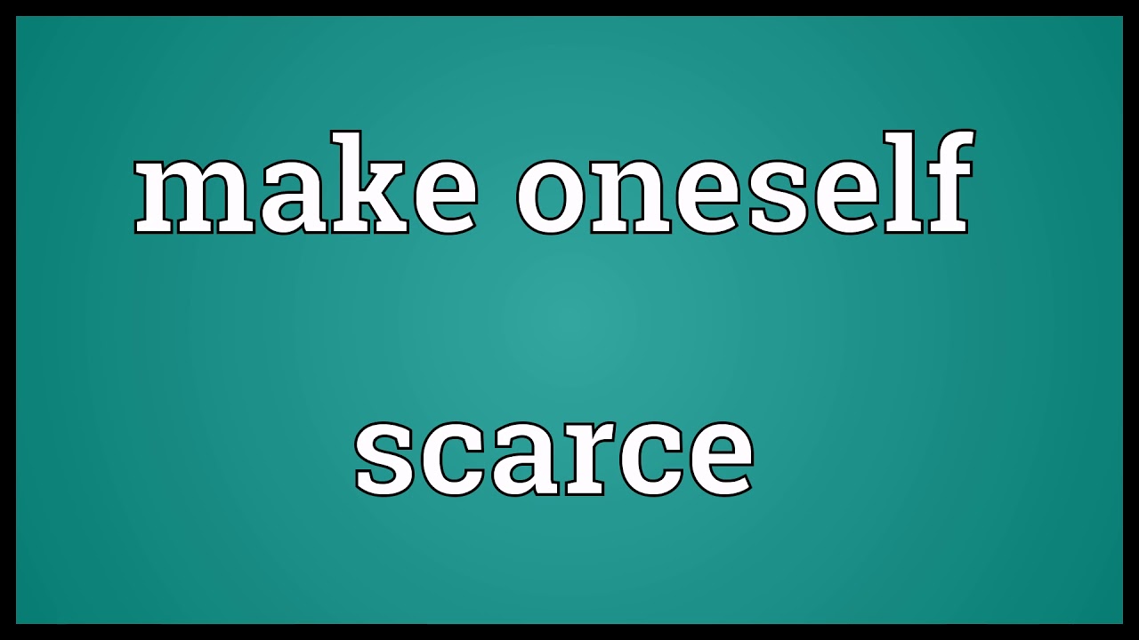 Make Oneself Scarce Meaning Wordogram YouTube make-oneself-scarce-meaning-wordogram-youtube