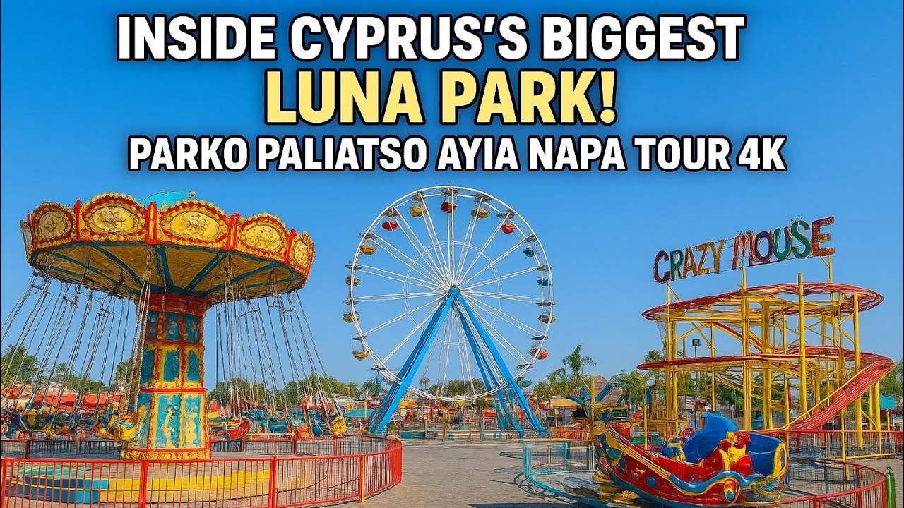 Inside Cyprus’s Biggest Luna Park! 🎡 Parko Paliatso Ayia Napa Tour 4K ...