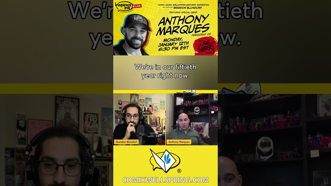 Anthony Marques of The Kubert School #artschool #learningart #education ...