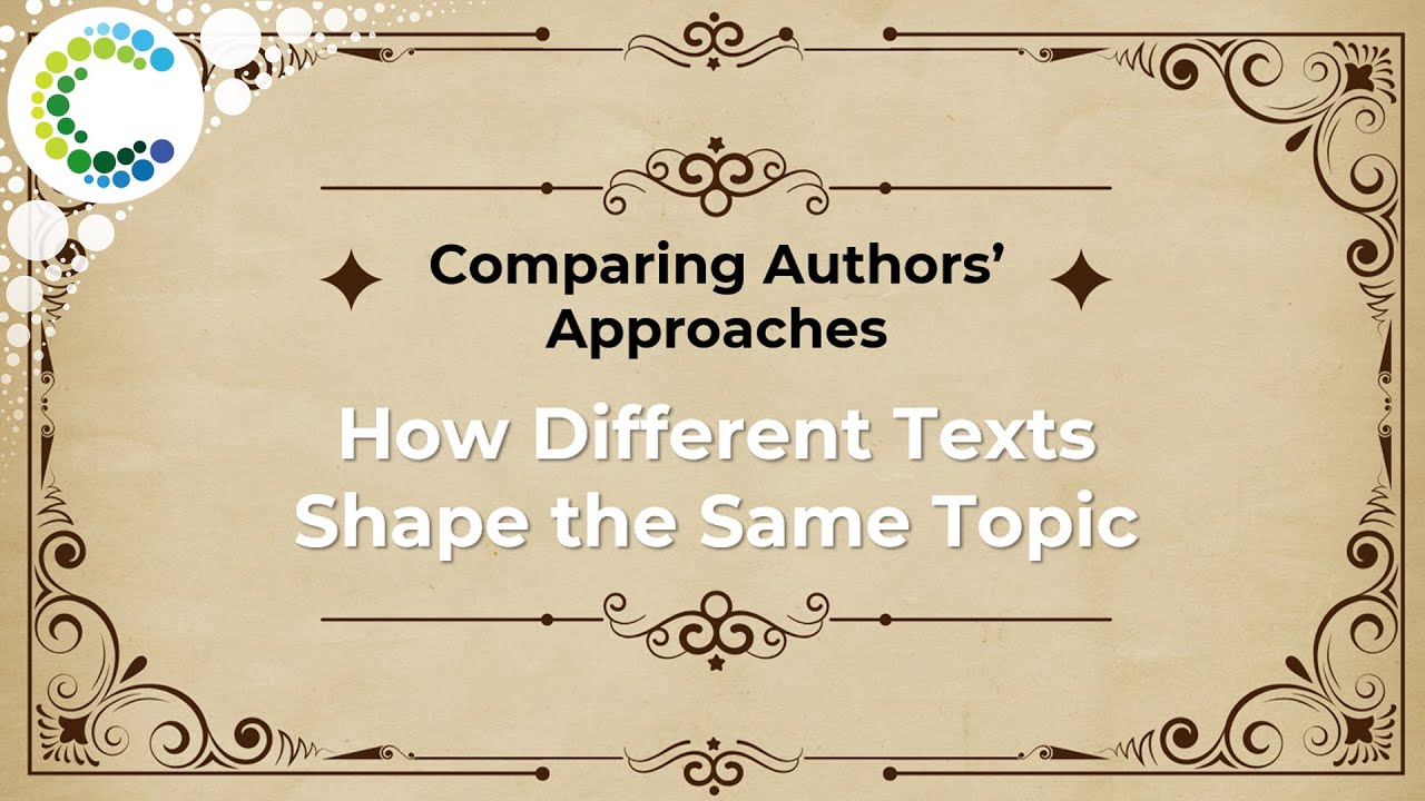 Comparing Authors' Approaches – How Different Texts Shape the Same ...