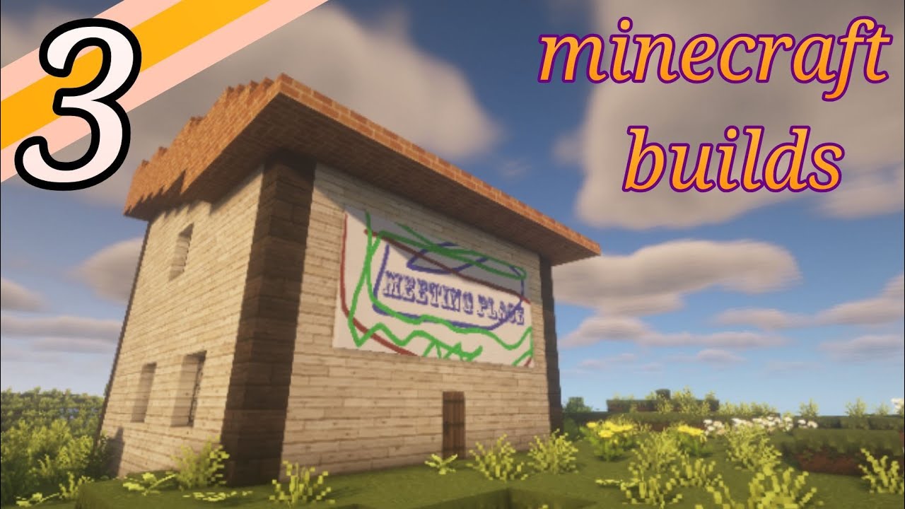 minecraft builds | meeting plast （集會所）| Minecraft Build Time 2 | EP3 ...