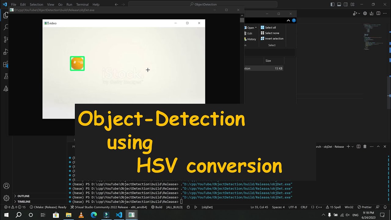 Object Detection By Converting Color Space To Hsv Youtube