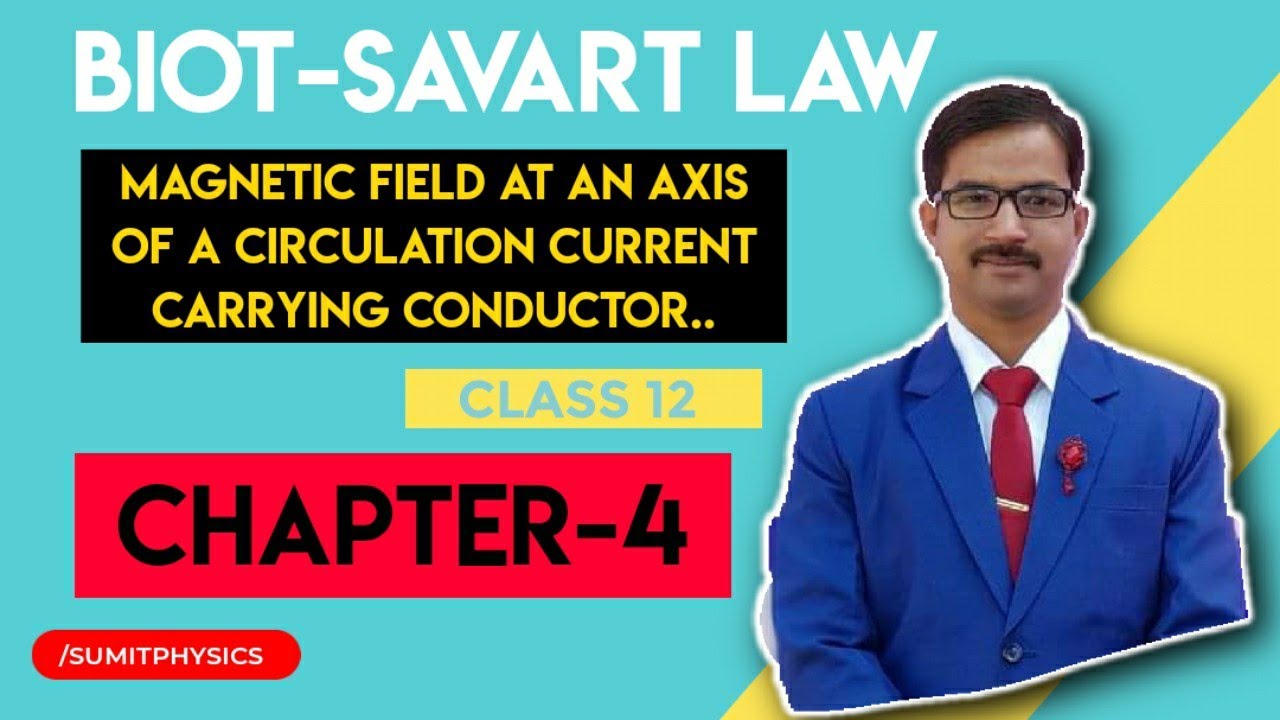 Magnetic field at an axis of circular current carrying conductor by ...