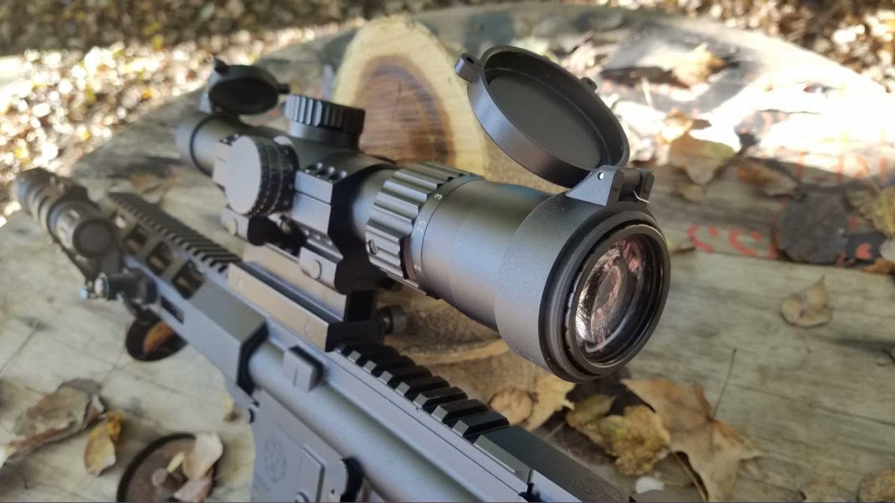 Feyachi Tactical Optics Falcon 1-4x24 SFP Rifle Scope Red Illuminated ...