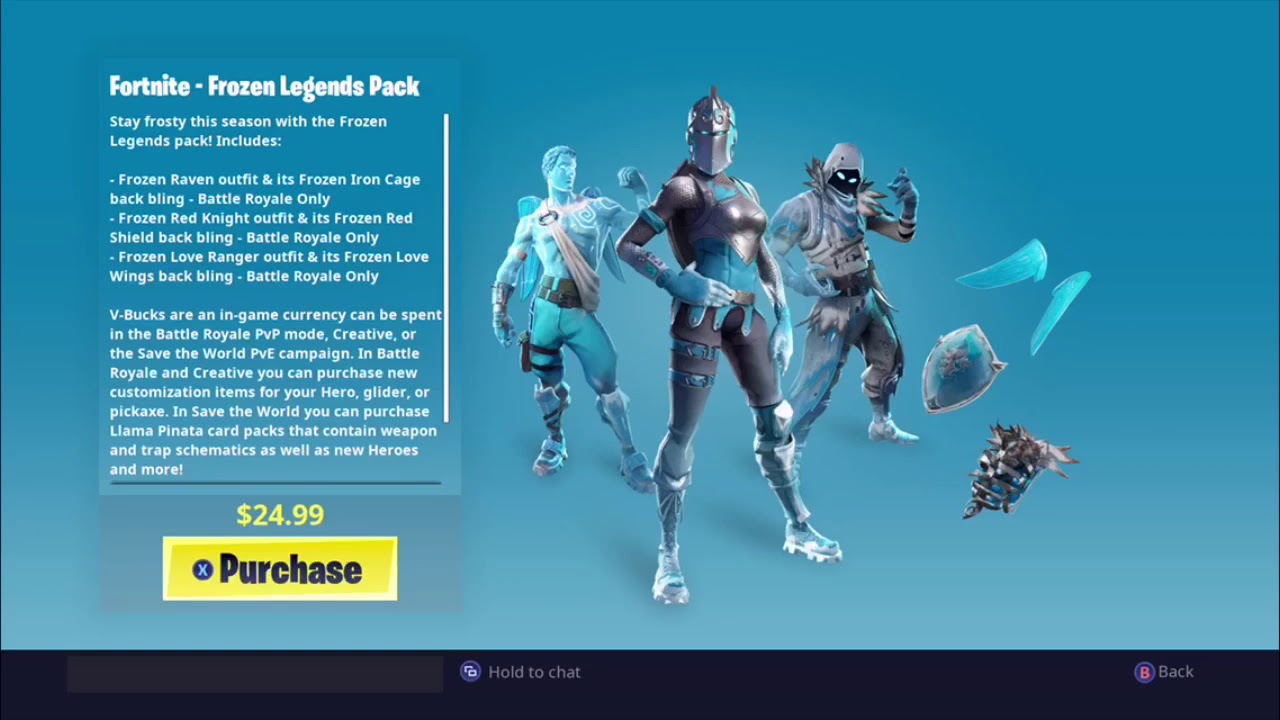 New Fortnite Frozen Legends Bundle/Review - YouTube
