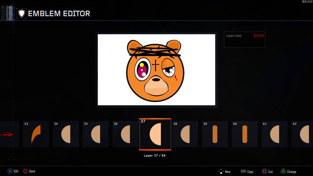 Emblem Tutorial-Kanye Glo Bear - YouTube