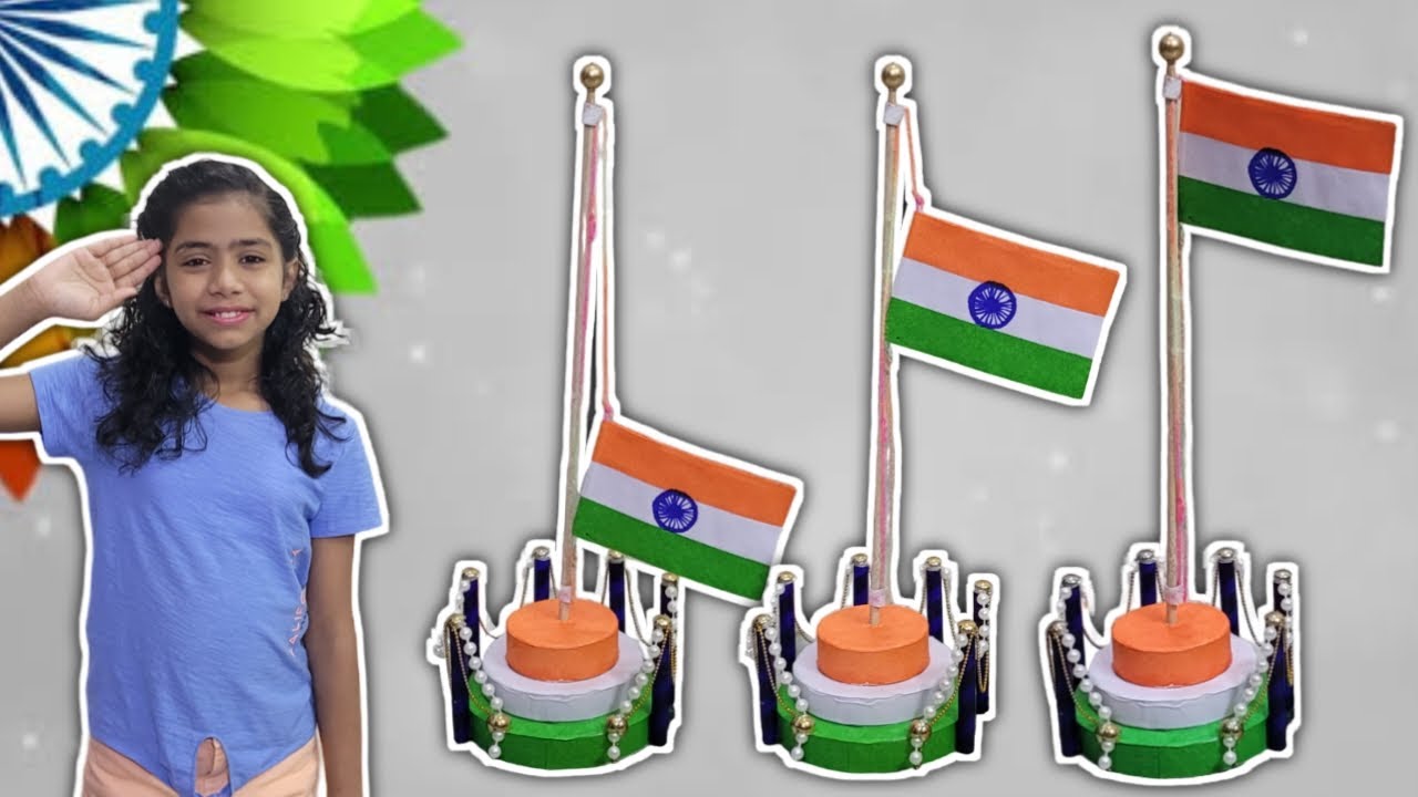 Happy Independence Day Flag Hoisting/ Indian flag making/Republic Day ...