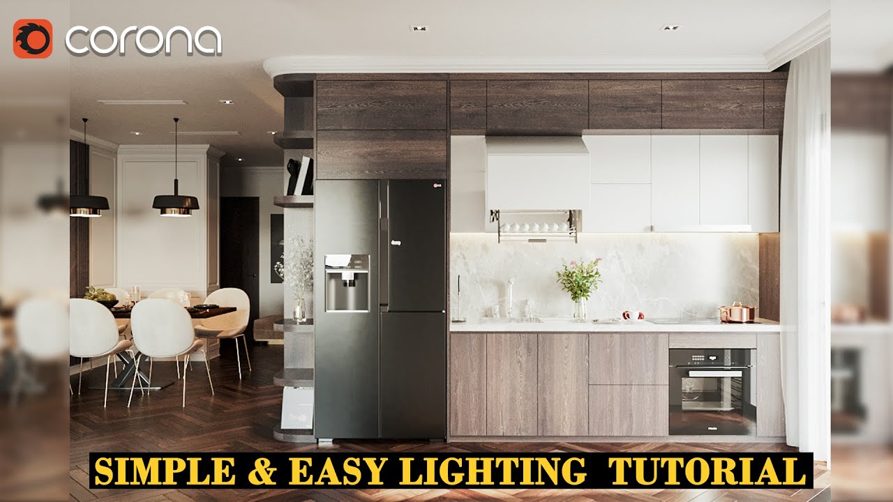 Corona Renderer Lighting tutorial photorealism - YouTube