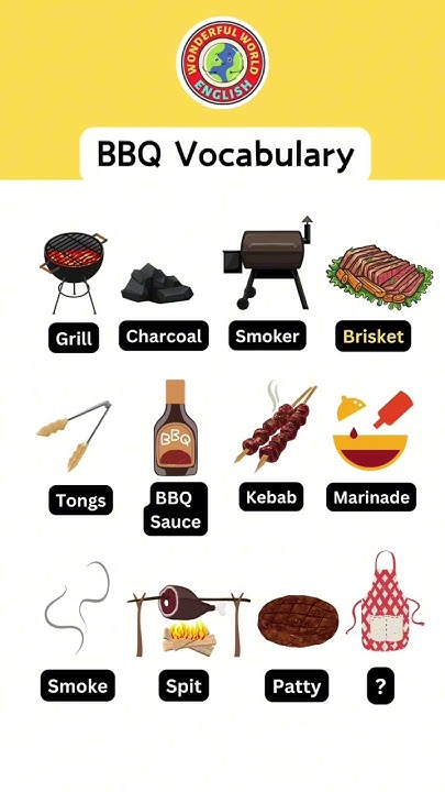 BBQ Vocabulary (English Class) - YouTube