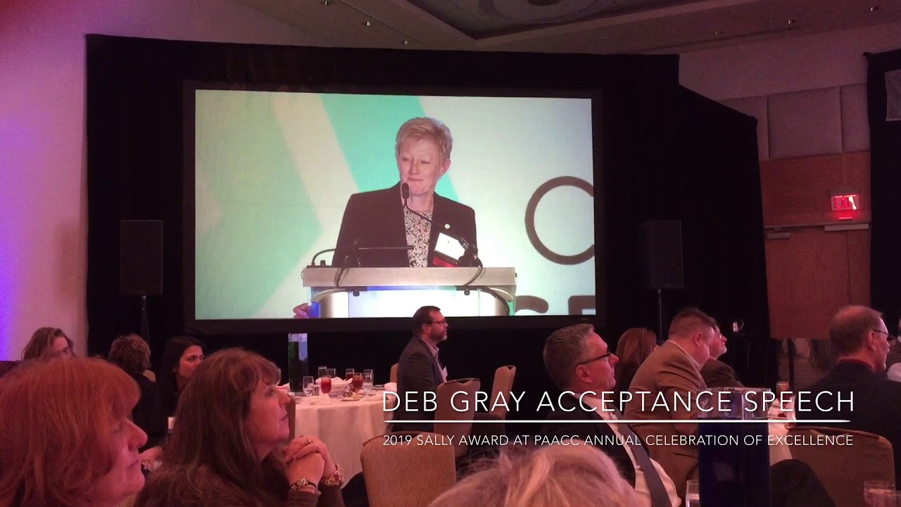 01/18/19 Deb Gray Acceptance Speech Sally Award - YouTube